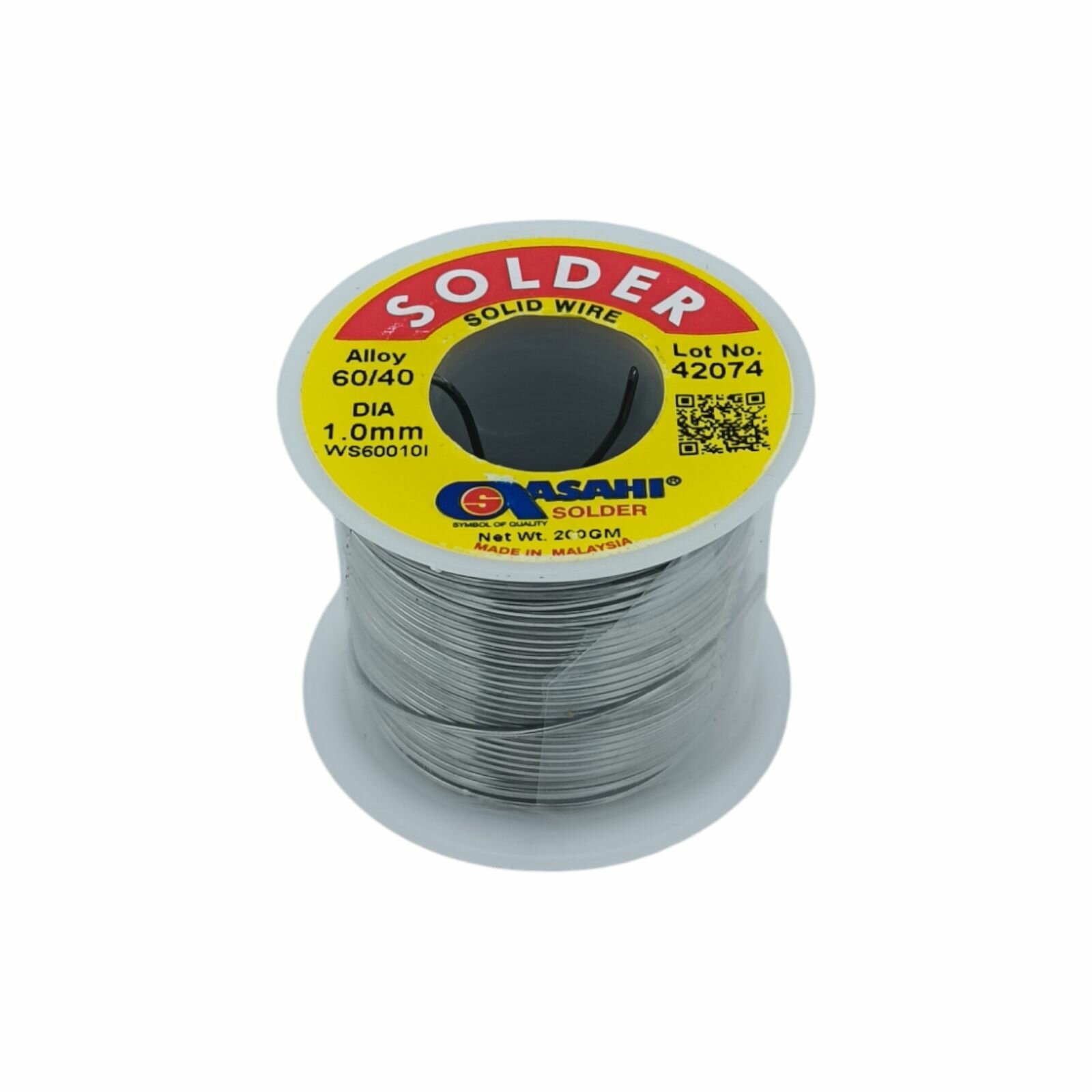 Припой Sn60Pb40, ПрвКР1, Asahi WS60010I, катушка 200г, 191C