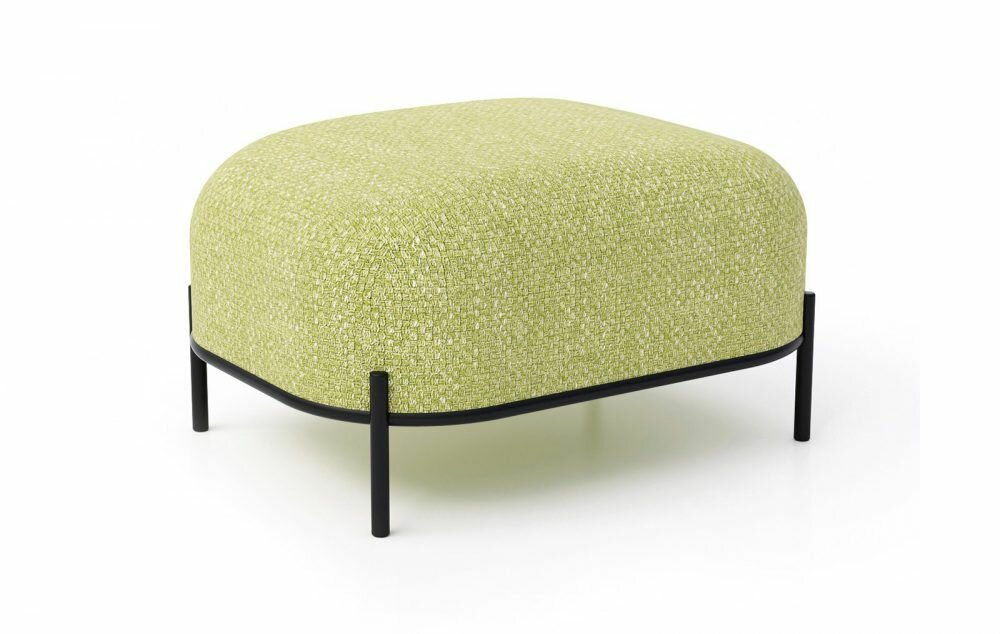 Банкетка SOFA 06-T ESF желтый, ткань, металл, мягкое сиденье, без подлокотников