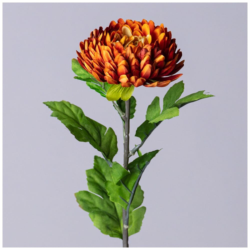 Цветок искусственный астра длина 58см, цвет красное дерево KSG-535-434