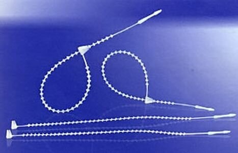 ALK-125 пластиковая кабельная стяжка-обвязка ёлочка AVC, белая, 100 шт