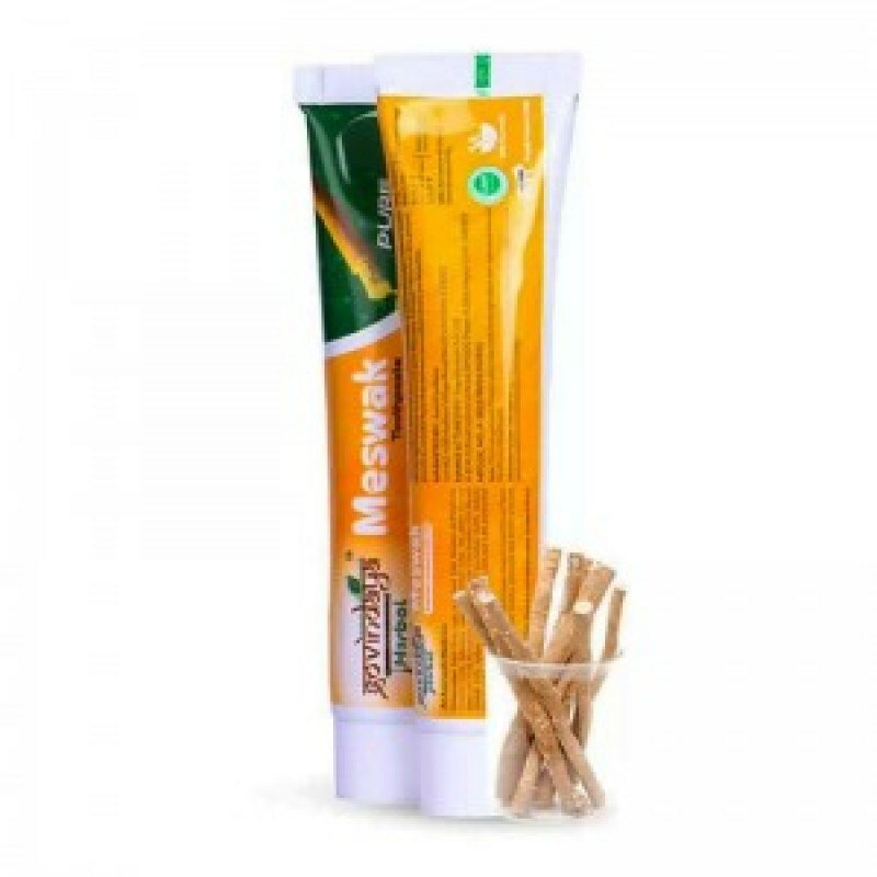 Зубная паста Месвак марки Говиндая (Meswak toothpaste Govindaya), 100 грамм