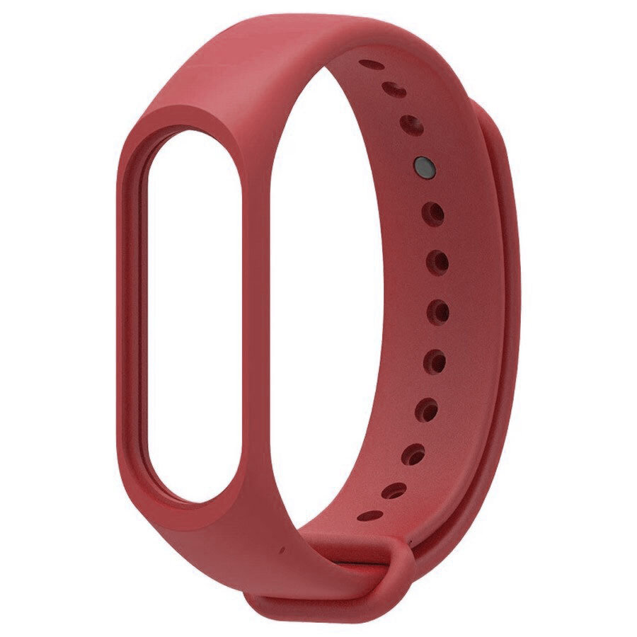 Силиконовый ремешок для Xiaomi mi band 5 бордовый