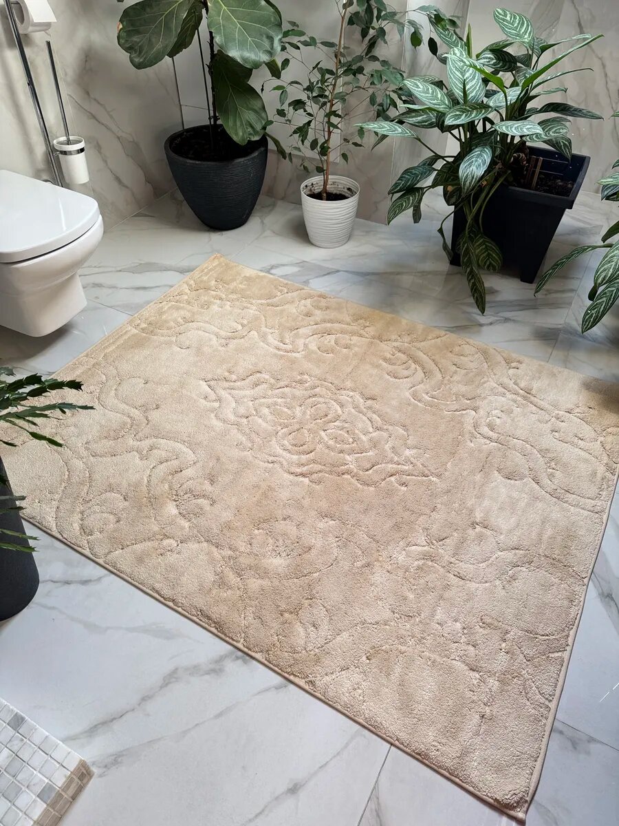 Коврик Natali's Carpets на пол для ванной и туалета 100х150 см Турция