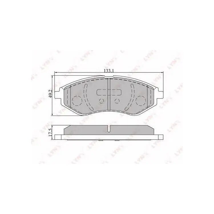 Колодки тормозные дисковые перед LYNX - BD1803