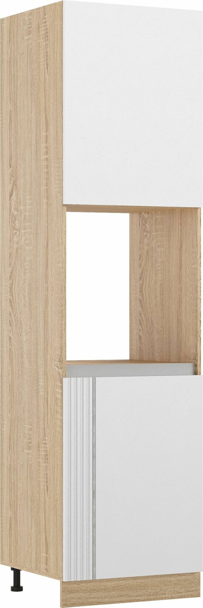 Пенал с нишей под духовку к гарнитуру Карина Бьянко 0,6 м