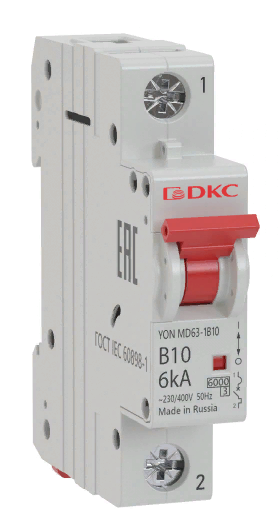 Автоматический выключатель DKC / ДКС YON, 1Р 16А характеристика С 6кА, MD63-1C16-6 / электроавтомат