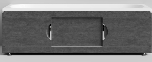 Экран под ванну 180 серый камень