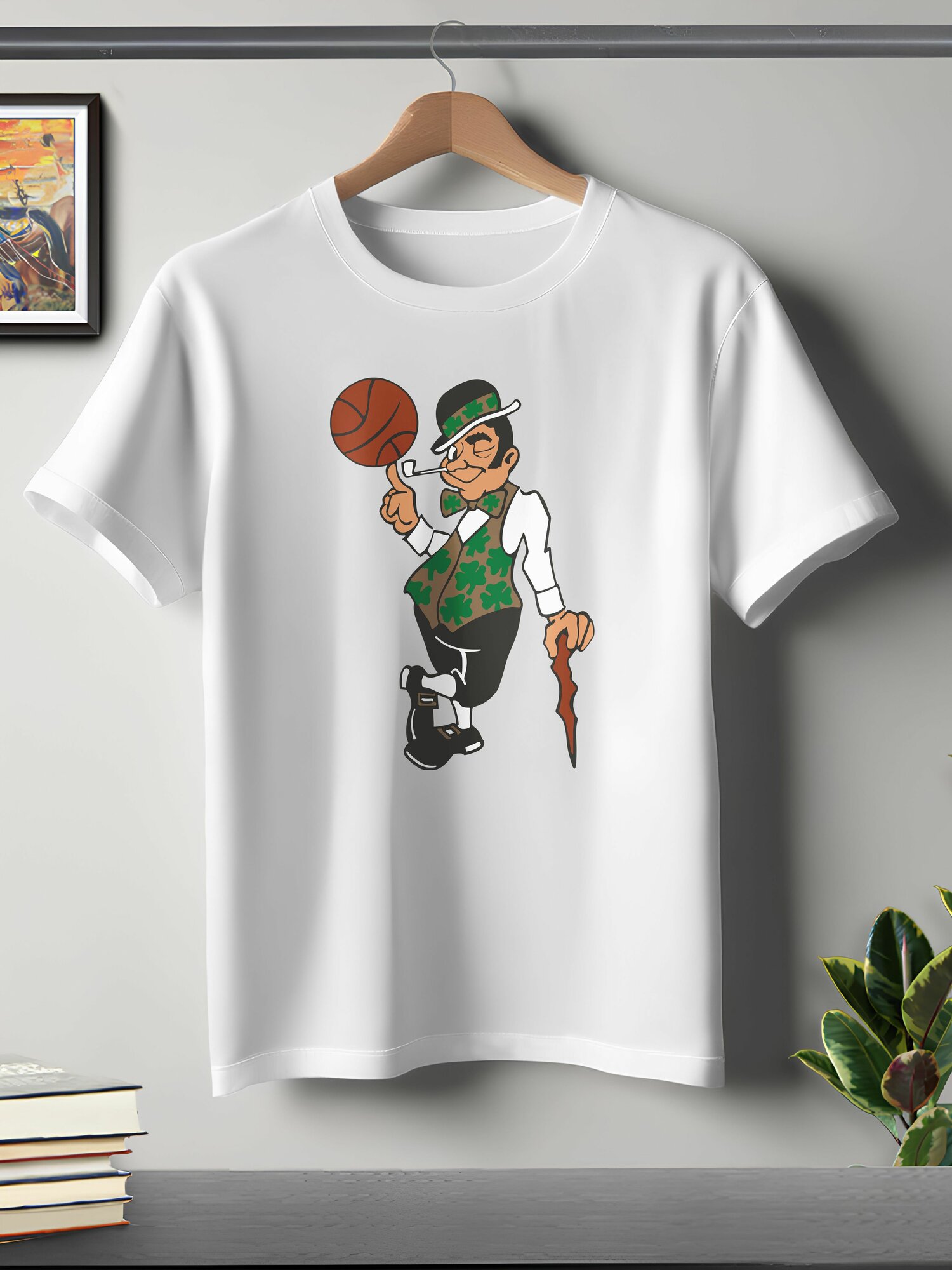 Футболка  Детская ONEQ 110 (5-6) размер с принтом Роналду и Месси ГТА, белая