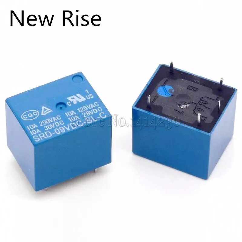 Реле SRD-09VDC-SL-C 10A 125VAC/30VDC