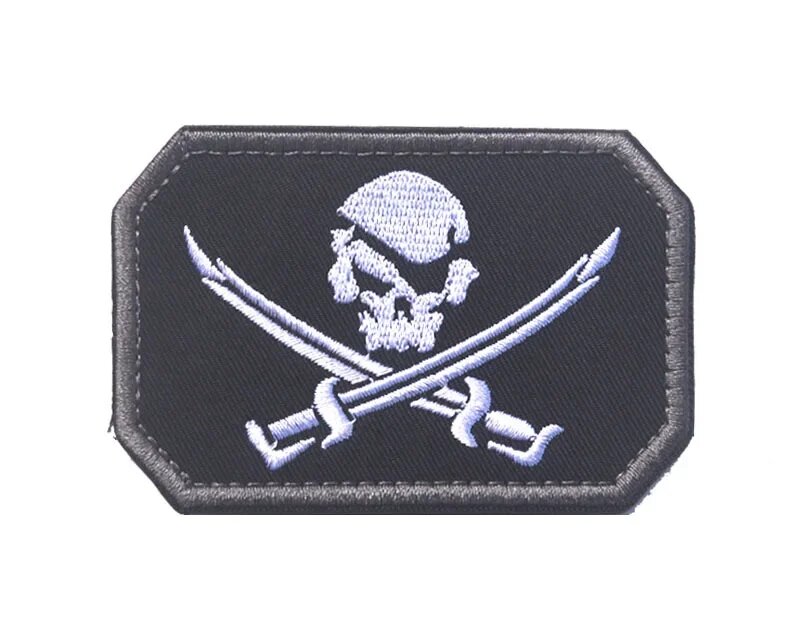 Значок US NAVY SEALS Jolly Rogers Черный, TH294-V00015-6