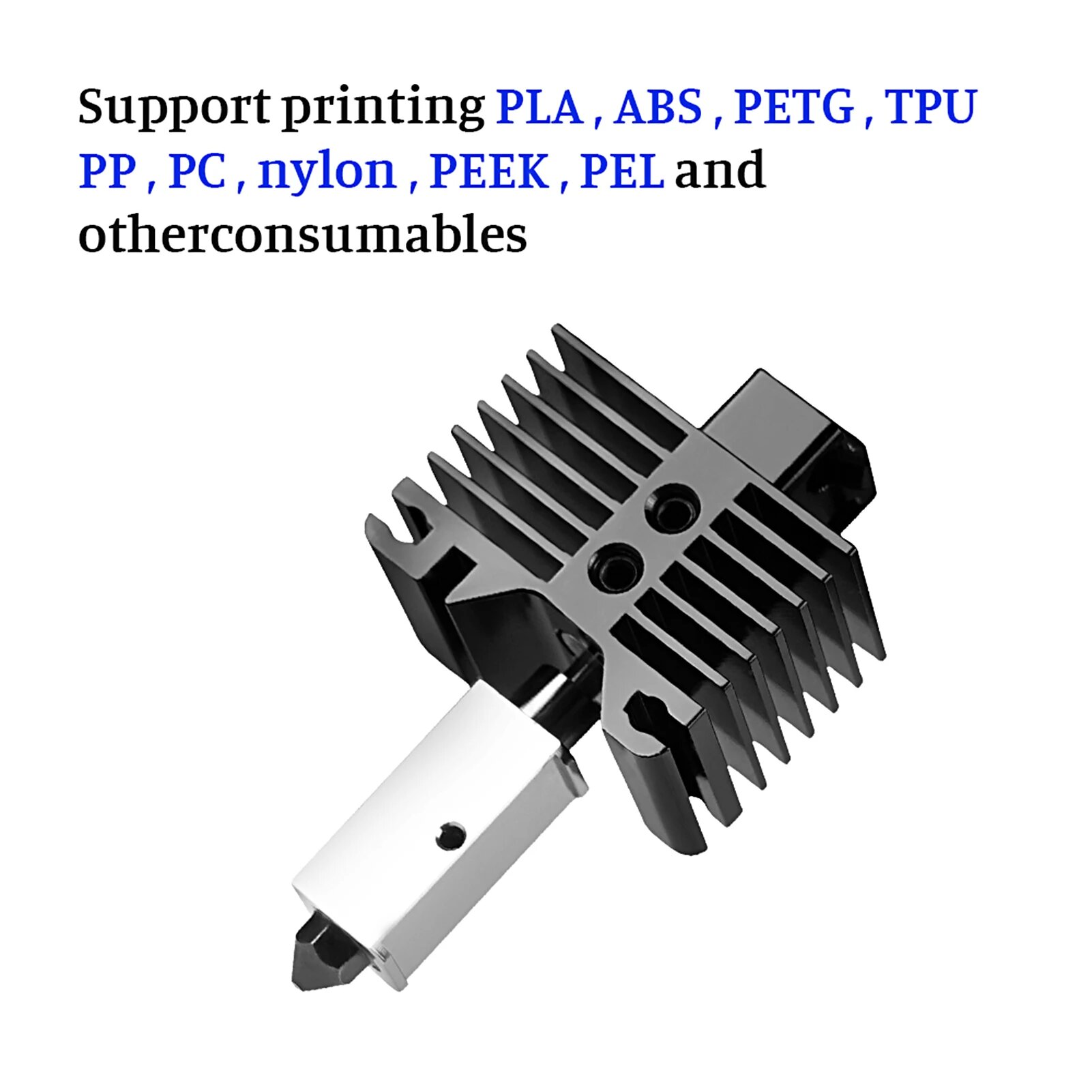 Обновленный комплект для отеля TwoTrees с покрытым медным нагревательным блоком, Тепловой разрыв, высокая температура 500 ℃, с 32 дополнительное сопло и 1 крышкой