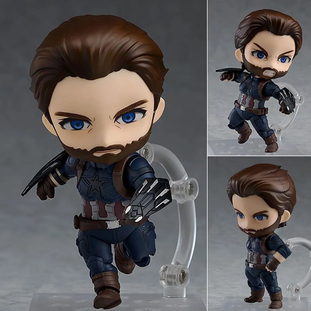 Фигурка Мстители Капитан Америка / Avengers Captain America Infinity Edition Нендороид (10см) 923