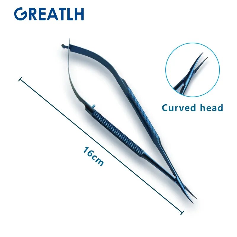 Титановые стоматологические иглодержатели Castroviejo, прямые, 12 см, 14 см, 16 см, 16cm curved head