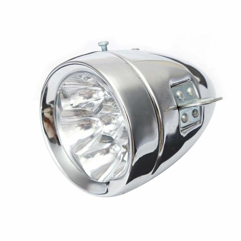 Фара передняя для велосипеда, Фара для велосипеда со 7 светодиодами, ретро стиль, освещение спереди, ретро фара для велосипеда