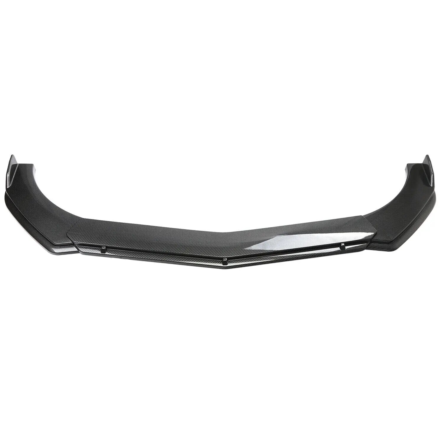 Губа переднего бампера Camaro SS 2016-2024, Carbon Fiber Style, ABS, черный