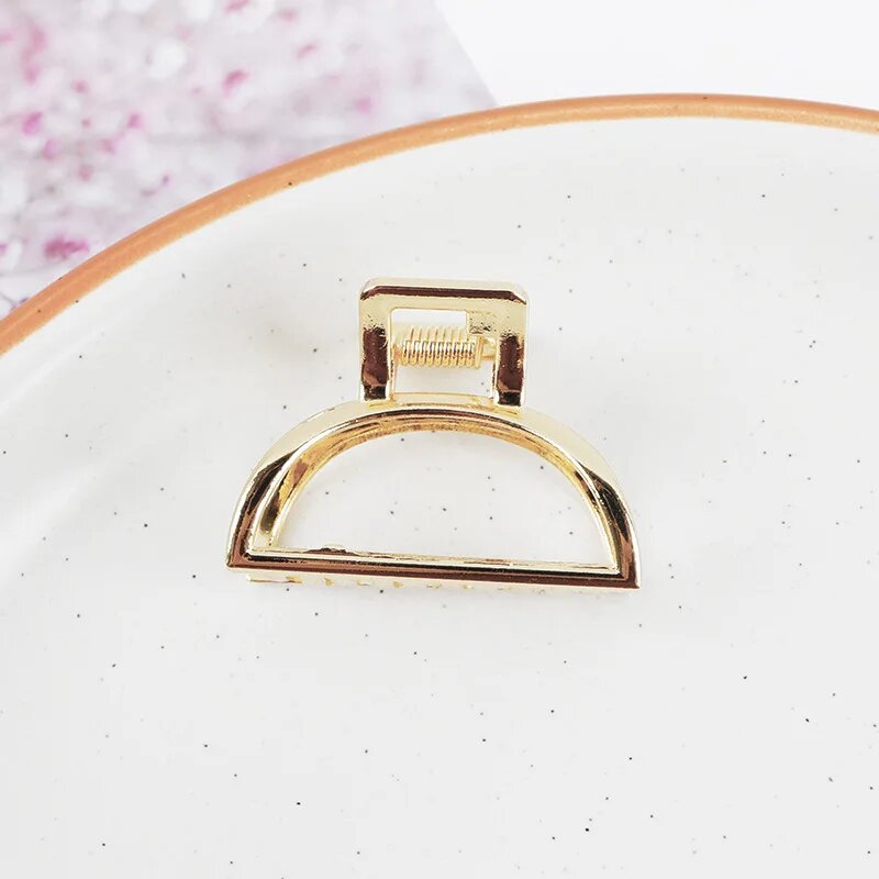 Золотые металлические заколки-крабы TS-8