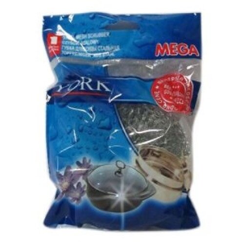 Губка для посуды York мочалка спиральная, стальная, 40 г