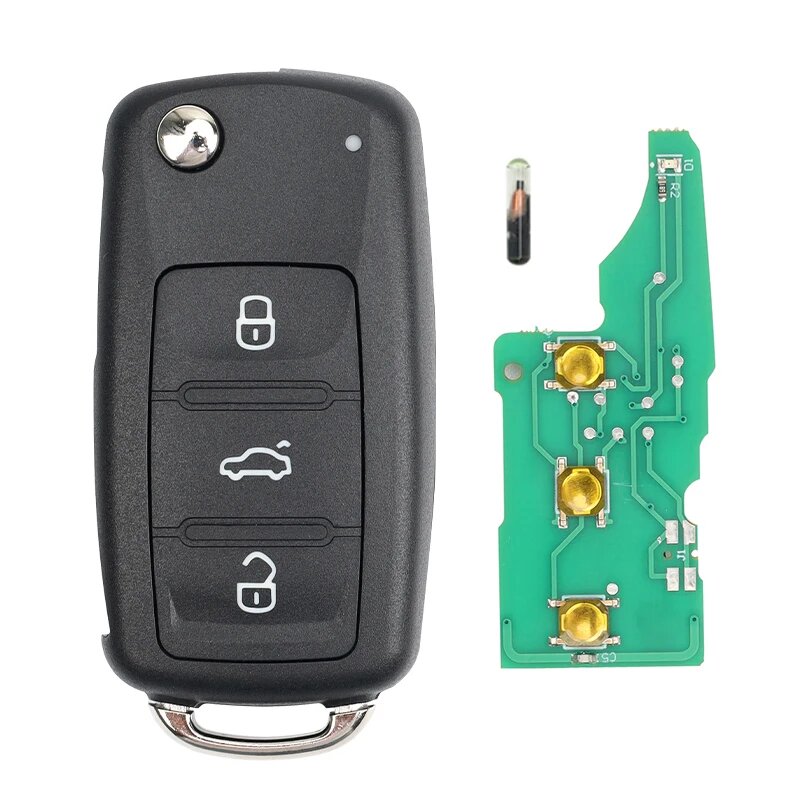 Свобода 5К 0837202 AD ID48 чип 433 МГц 2/3 кнопки откидной ключ от автомобиля дистанционный ключ для VW Volkswagen Multivan T5 Sharan Caravelle 2009-2015 3 кнопки