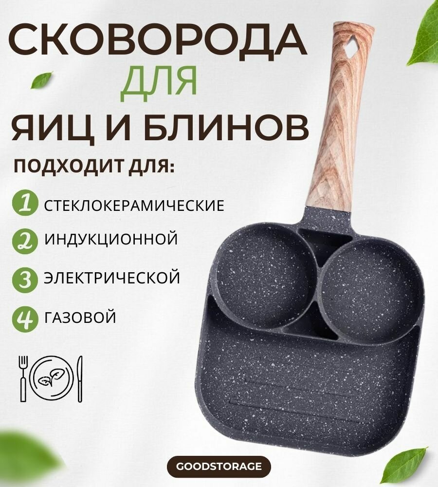 Сковорода для яиц, для блинов Egg & steak frying pan