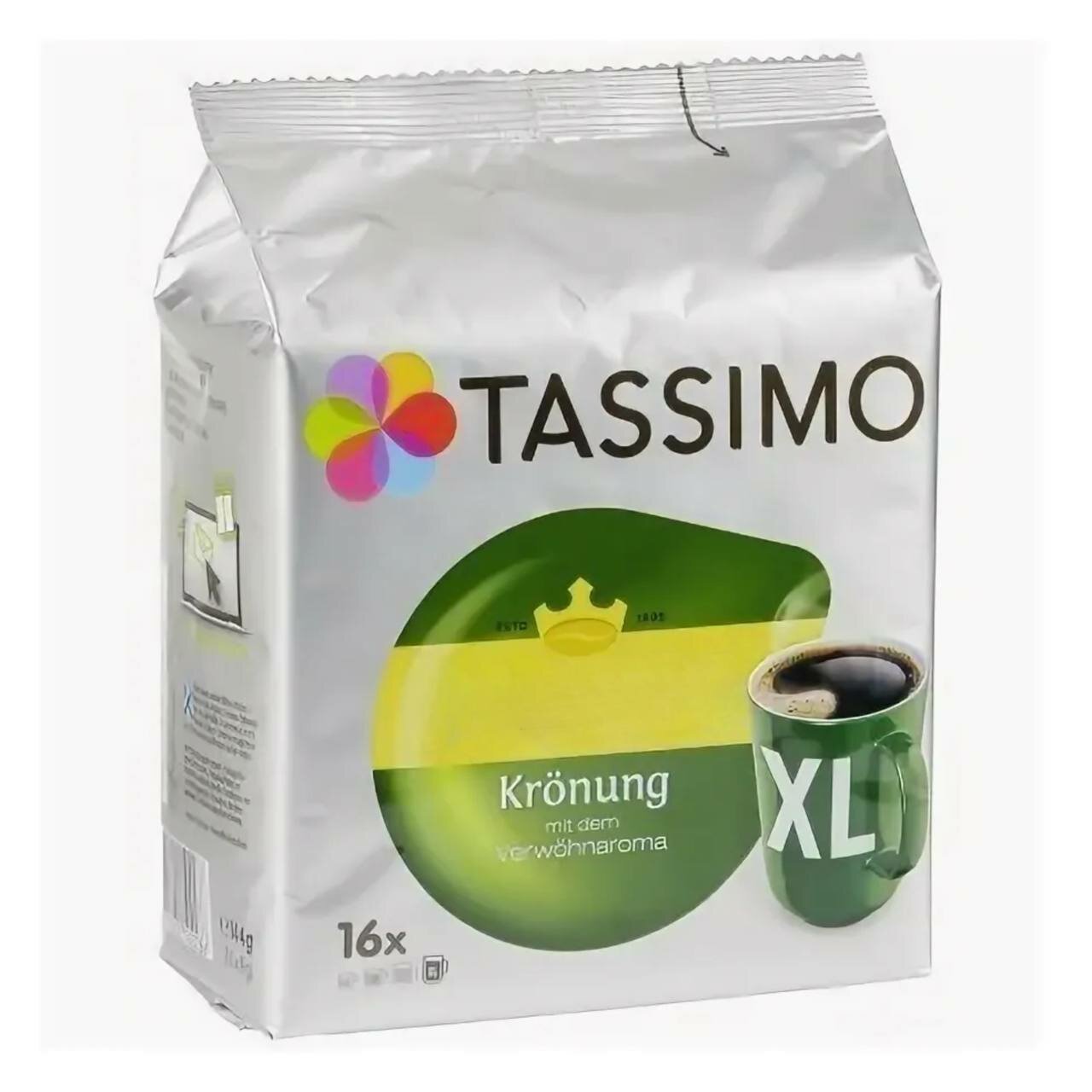 Кофе в капсулах Tassimo Kronung XL, 16 порций