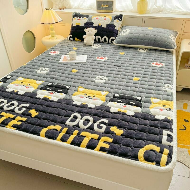 Матрас "Озон", молочный бархат, 120х200 см, мягкий, наполнитель холлофайбер