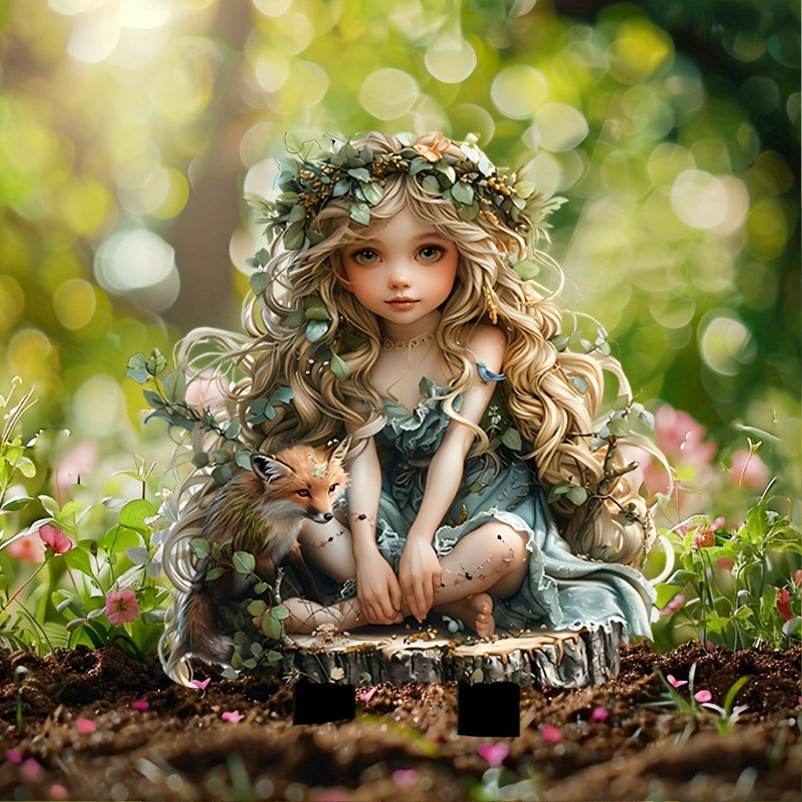 Садовые металлические статуэтки эльфы маленькие для украшения цветочных клумб, лоджий, клумб или горшков на заборе