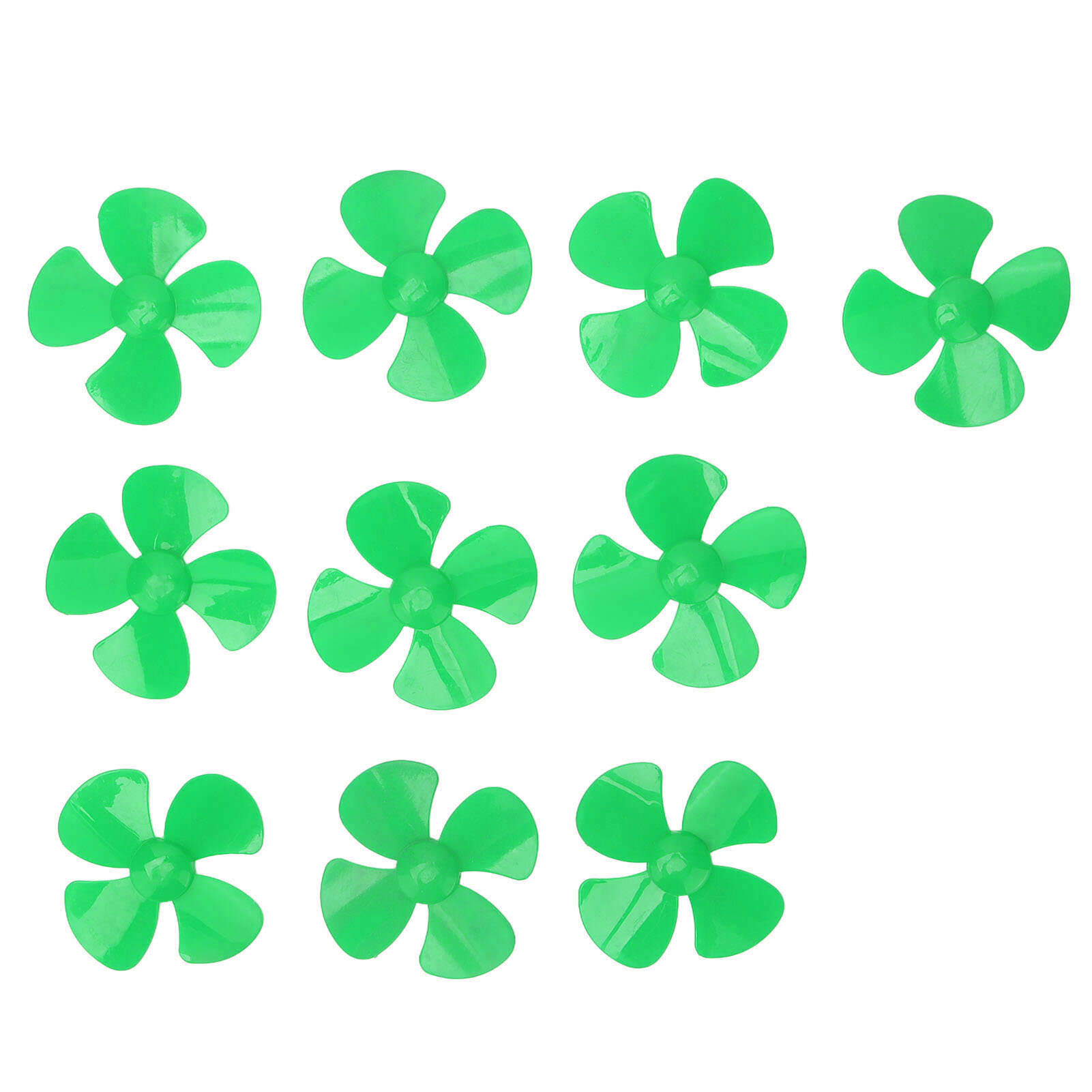 Зеленый пластиковый пропелстер с 4 лопастями (80 мм, 10 шт.)