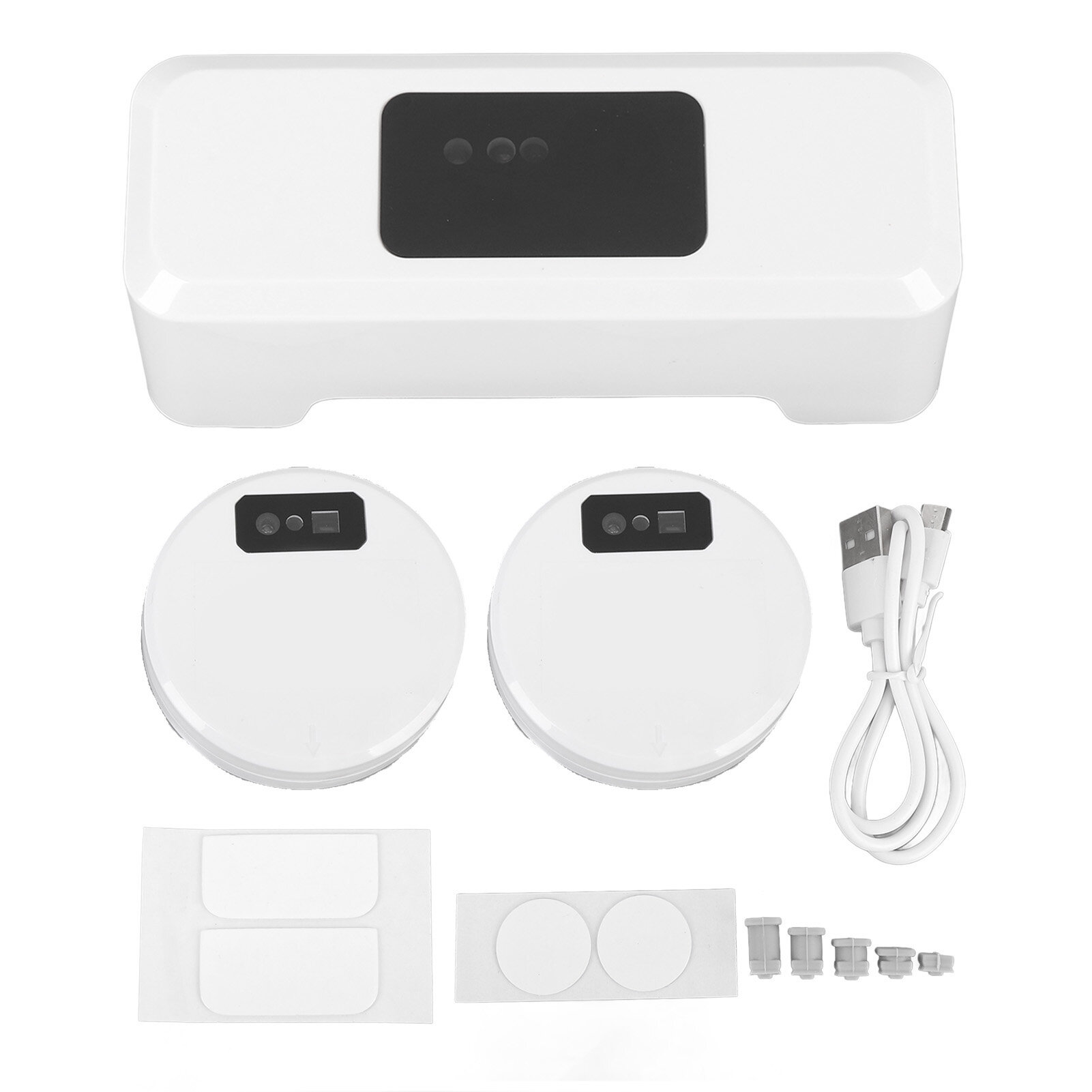 Бесконтактный комплект для смыва унитаза с внешним датчиком, 2 датчиками, аккумулятором 2000 мАч, автоматическим смывом кнопочным типам.