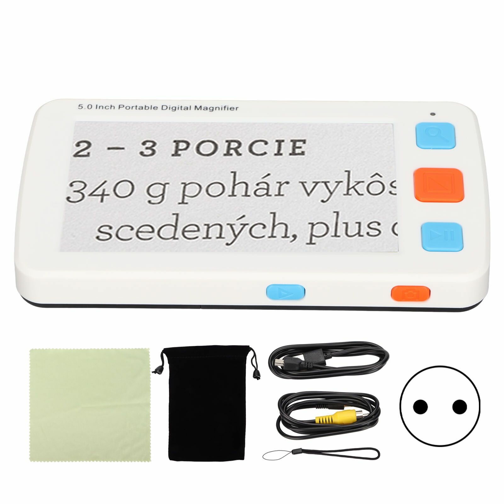 Цифровая лупа YS011 с 5" экраном для слабовидящих.