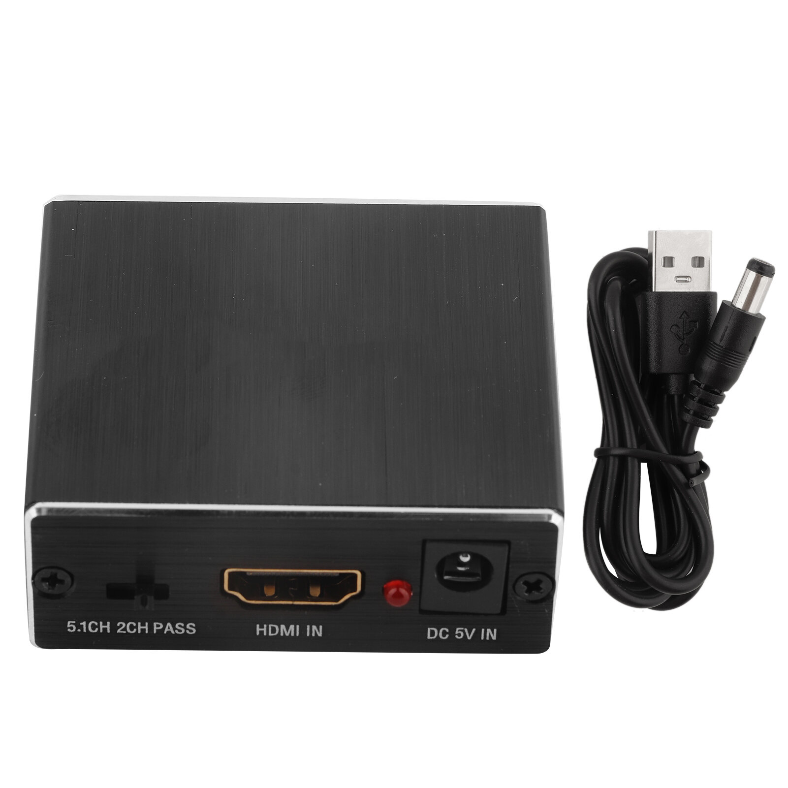 Адаптер HDMI Audio Extractor 4K, оптический SPDIF/3.5 мм, черный