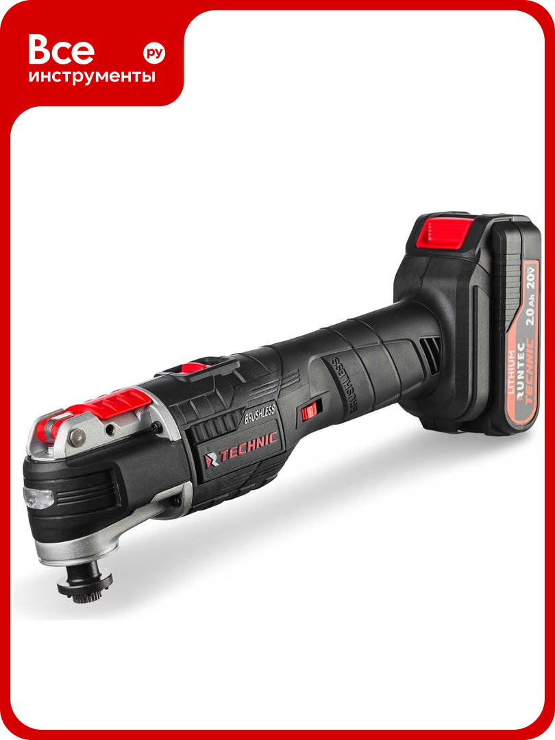 Аккумуляторный реноватор RUNTEC TECHNIC 20 В, 2x2 Ач, 400 Вт RT-MT400T, хранения