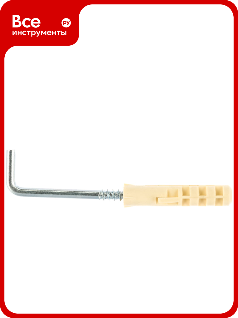 Крюк-шуруп европартнер L-обр. Zn d4,1хL60 мм 6 шт. 13 0629 1