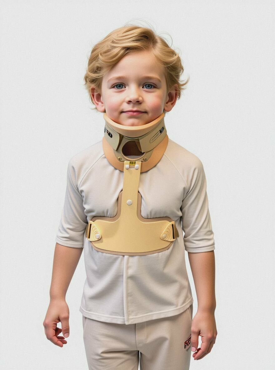 Детский грудной фиксатор MedVRus Stabilizer kidz для шейного бандажа Филадельфия T3