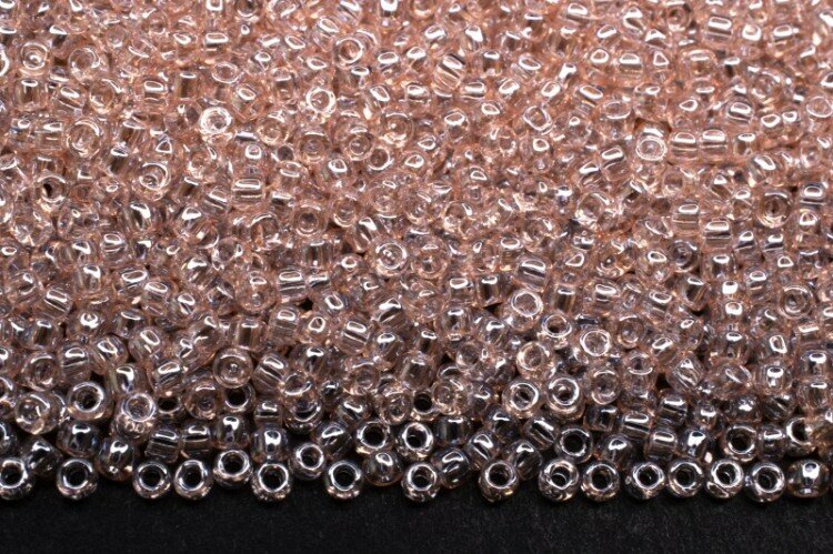 Бисер японский TOHO круглый 15/0 #0106 розалин, глянцевый прозрачный, 10 грамм