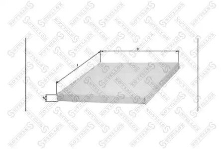 STELLOX 71-10182-SX (7110182_SX / 7H0819631 / 8003453171701) фильтр салона\ VW t5 / touareg, Porsche (Порше) Cayenne (Кайен) 1.9tdi-6.0