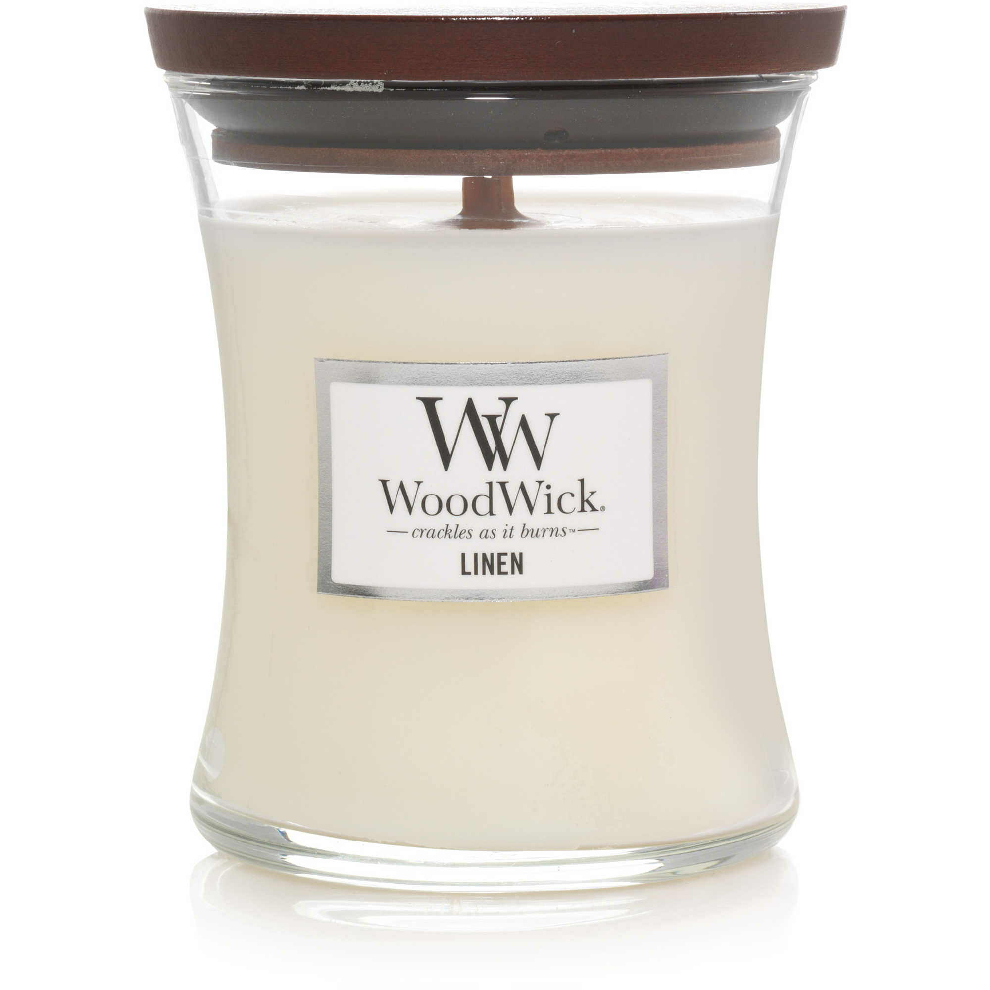 Woodwick/ Свеча средняя Лен 275гр.