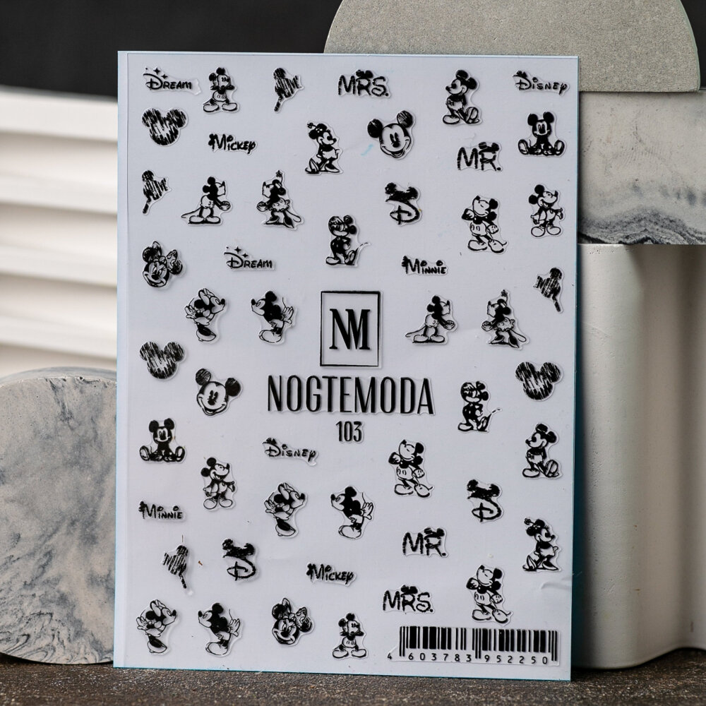 Наклейки NogteModa №103 Микки Маус