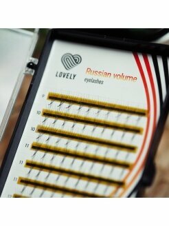 LOVELY ресницы 6D-12 линий MIX D 0.05 6-12MM