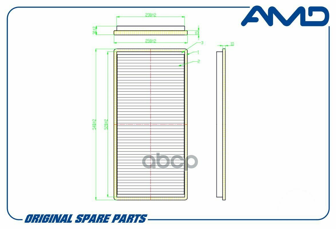 Фильтр салонный 64 31 9 224 085/AMD. FC831 AMD арт. AMDFC831