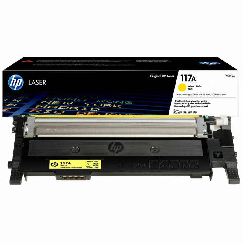 Тонер-картридж HP 117A W2072A жел. для 150/MFP 178/179, 1064205