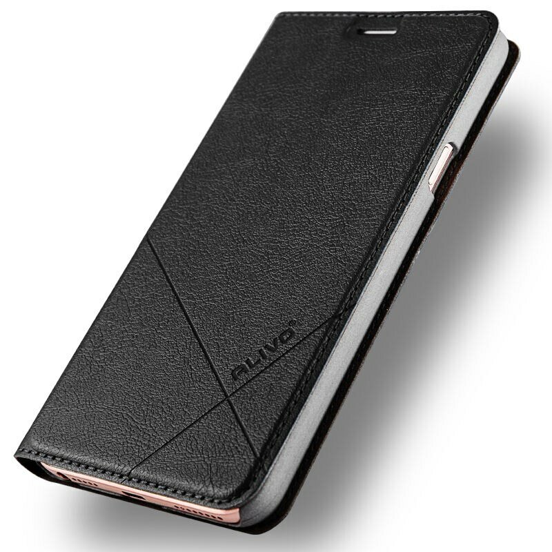 Чехол-книжка Чехол. ру для LeEco (LeTV) Le 2 PRO из водоотталкивающей ткани под джинсу с золотой полосой и вставкой под кожу черный