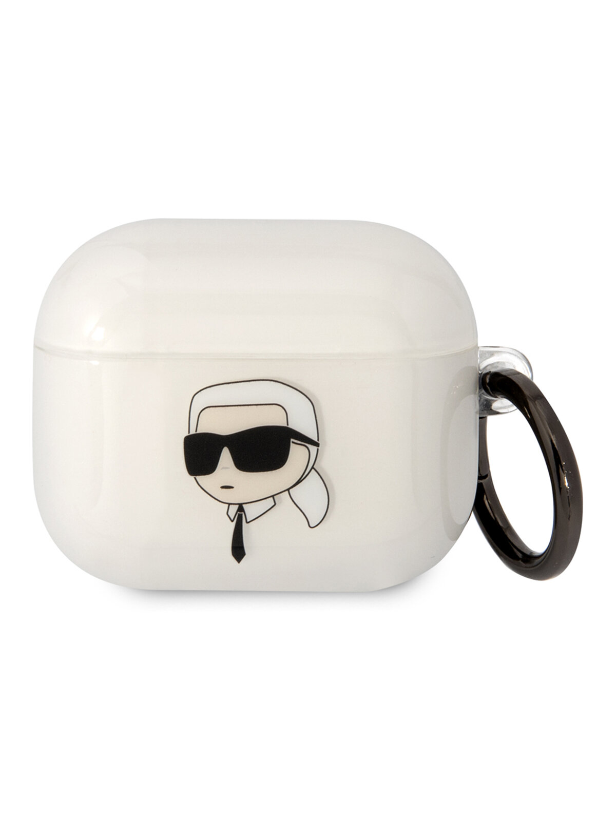 Lagerfeld для Airpods 3 чехол TPU with ring NFT Karl Transparent