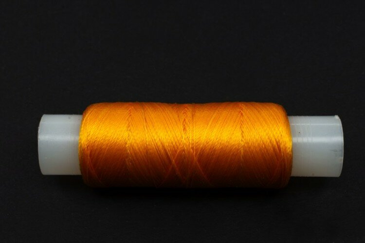 Нить для бисера Титан 110, диаметр 0,1мм, длина 110м, цвет желтый, полиэстер, 1030-083, 1шт