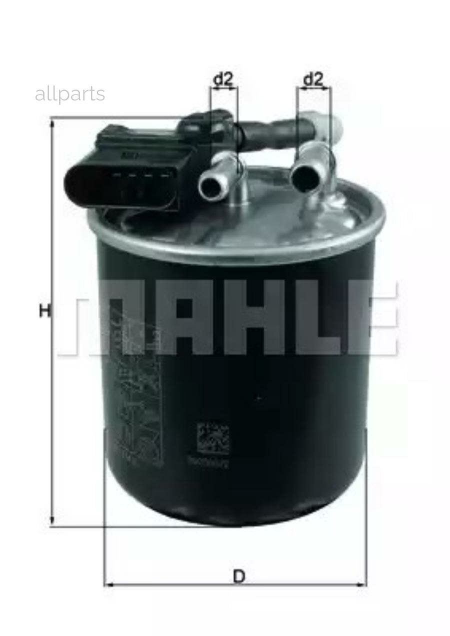MAHLE KL913 Фильтр топл. MERCEDES mot.651 2.2D 2008 =>