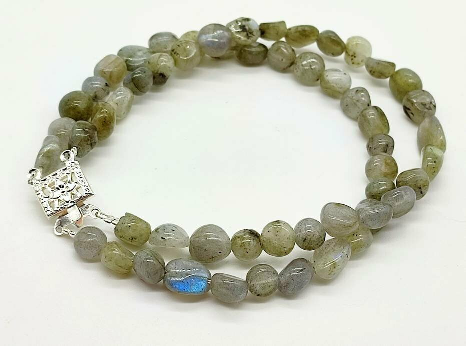 Браслет, лабрадорит
