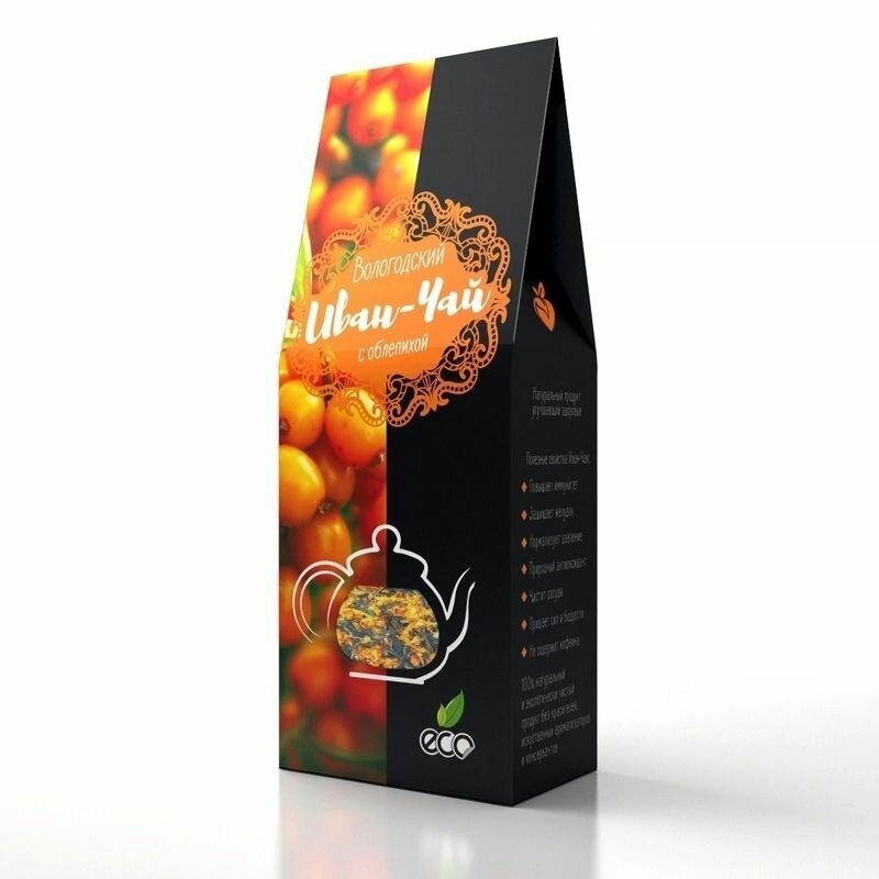Иван-чай вологодский с облепихой в сувенирной упаковке