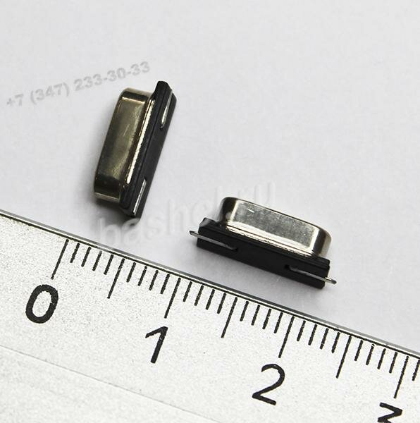 QRZ 18,432000 МГц (hc-49sm), Резонатор кварцевый, QSMD12.3x4.5x4.2, GEYER