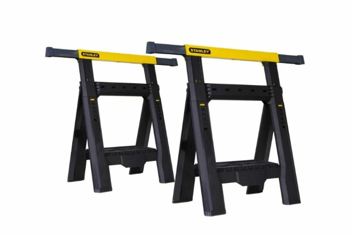 Козлы складные, верстак STANLEY 2-Way Adjustable Sawhorse Twin Pack, STST1-70559