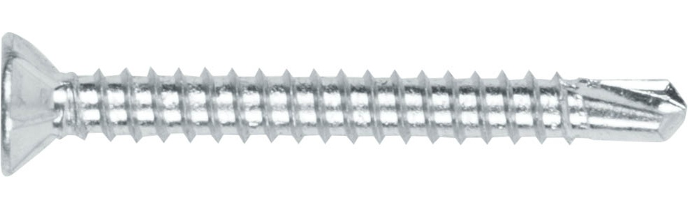 Саморез оконный 3.9х32 мм белый цинк, со сверлом 100 шт в пласт. конт. STARFIX SMP1-80895-100