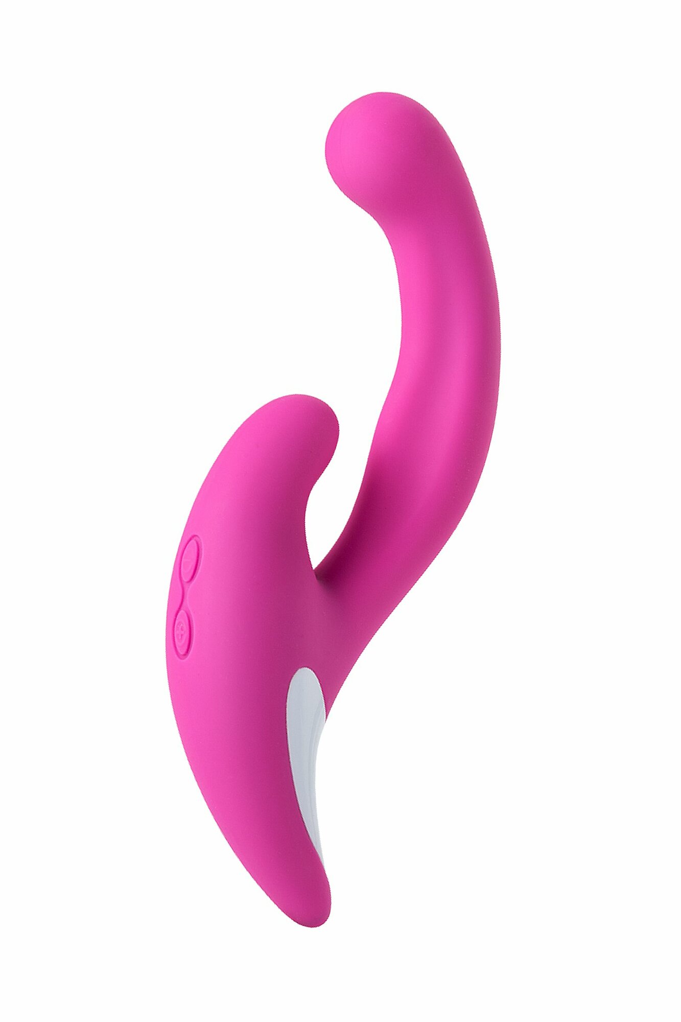 Эргономичный вибратор для двойной стимуляции JOS JAVI, силикон, розовый, 22 см JOS Эргономичный вибратор для двойной стимуляции JOS JAVI, силикон, розовый, 22 см